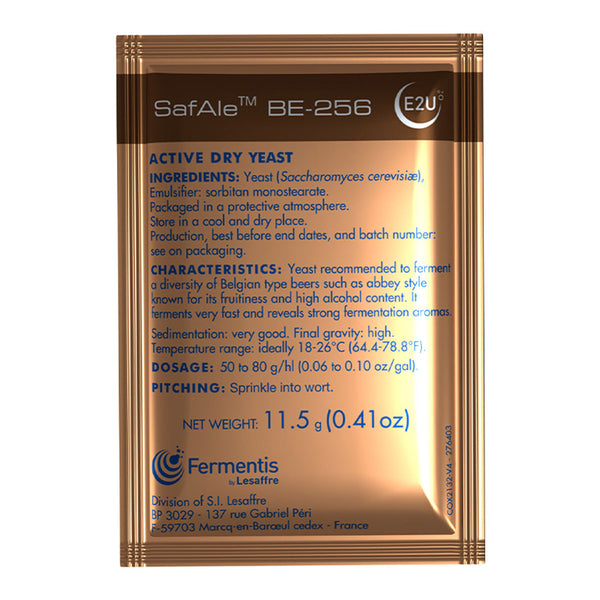 Safale BE-256 Belgian Ale Yeast - Fermentis